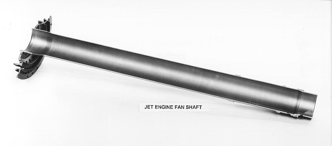 Military Jet Engine Fan Shaft Cross-Section - FWT | Friction Welding ...